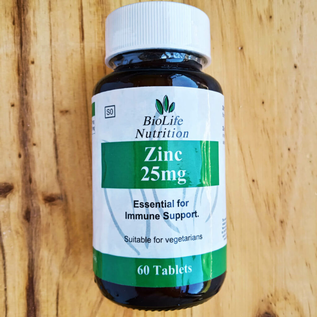 BioLife Nutrition Zinc 25mg | 60 Tablets – Pure and Whole