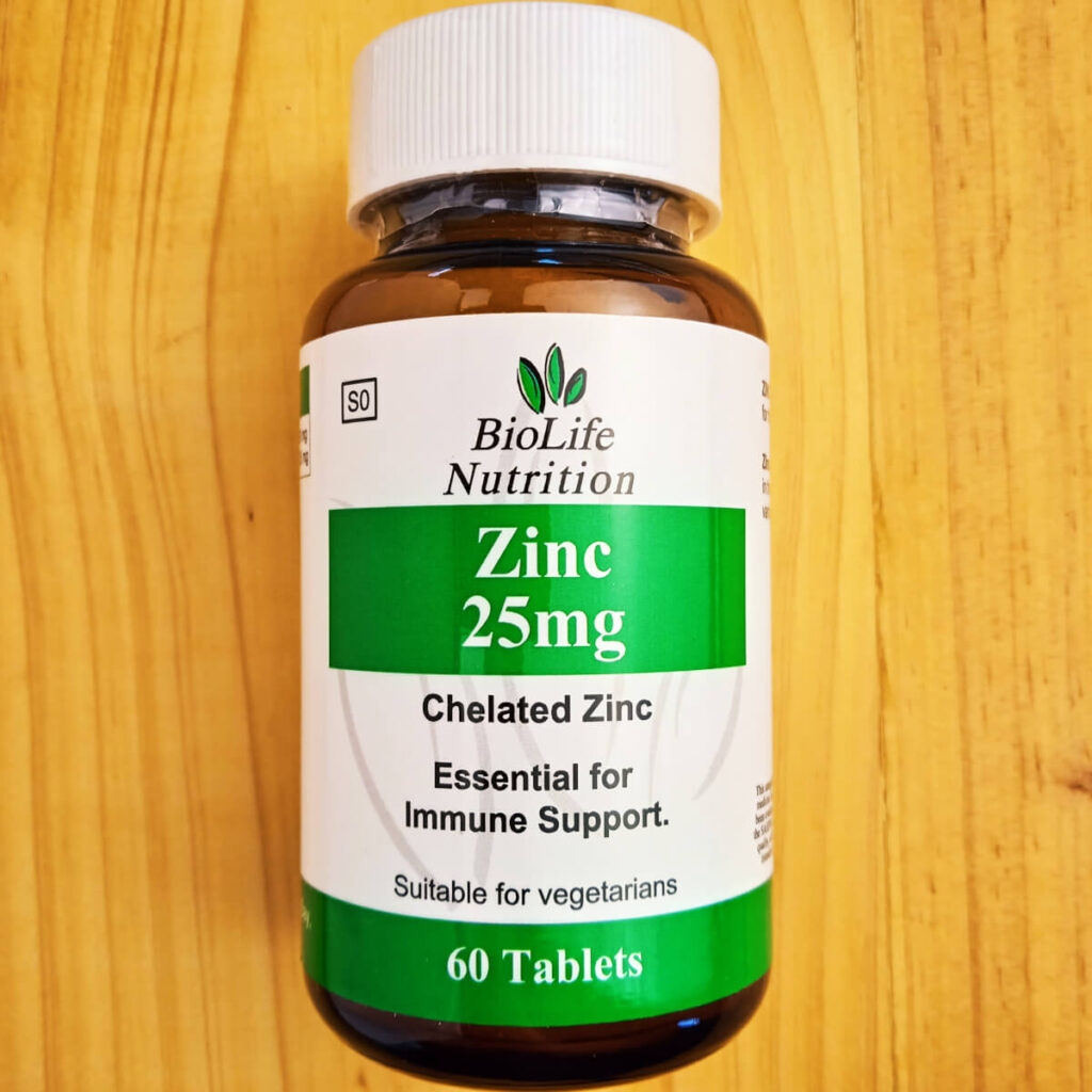 BioLife Nutrition Zinc 25mg | 60 Tablets – Pure and Whole